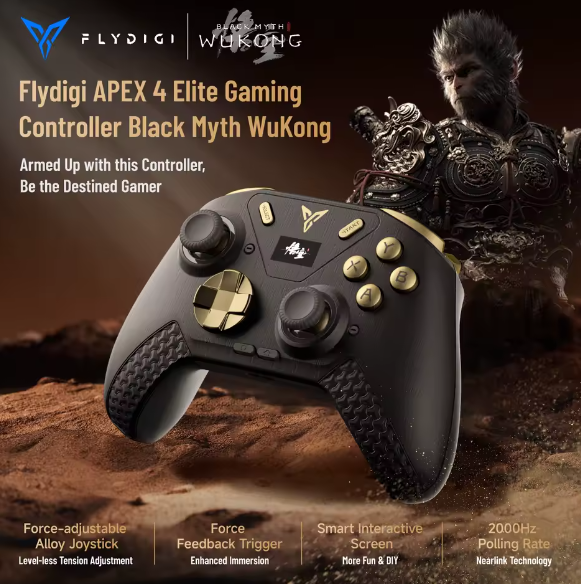 Геймпад Flydigi "Apex 4", беспроводной, поддержка ПК, ТВ, игр, с триггерами