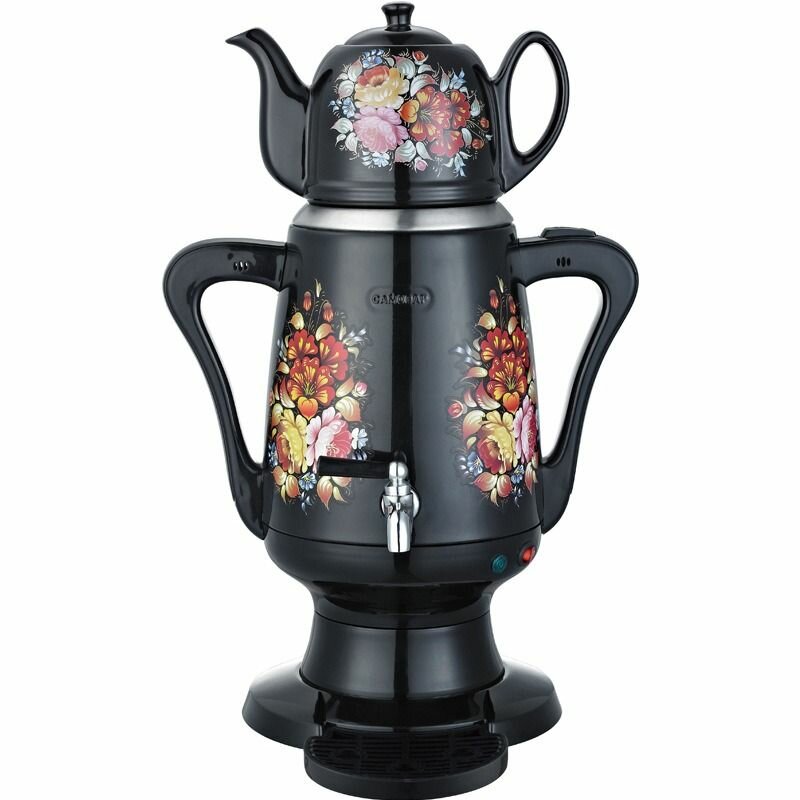 Самовар электрический с чайником Добрыня / автоотключение, 4 литра, 1850 Вт