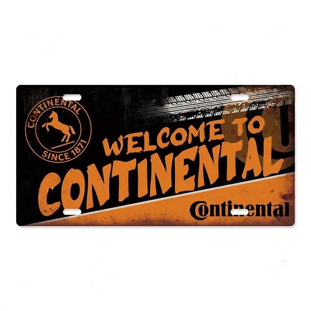 Металлическая табличка Continental Welcome to Continental