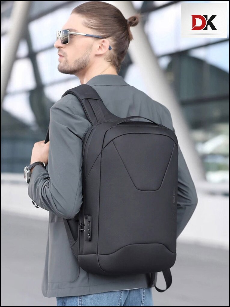 Эксклюзивный рюкзак Bange BG22188 черный 15 литровСтуденческий рюкзак черный рюкзак