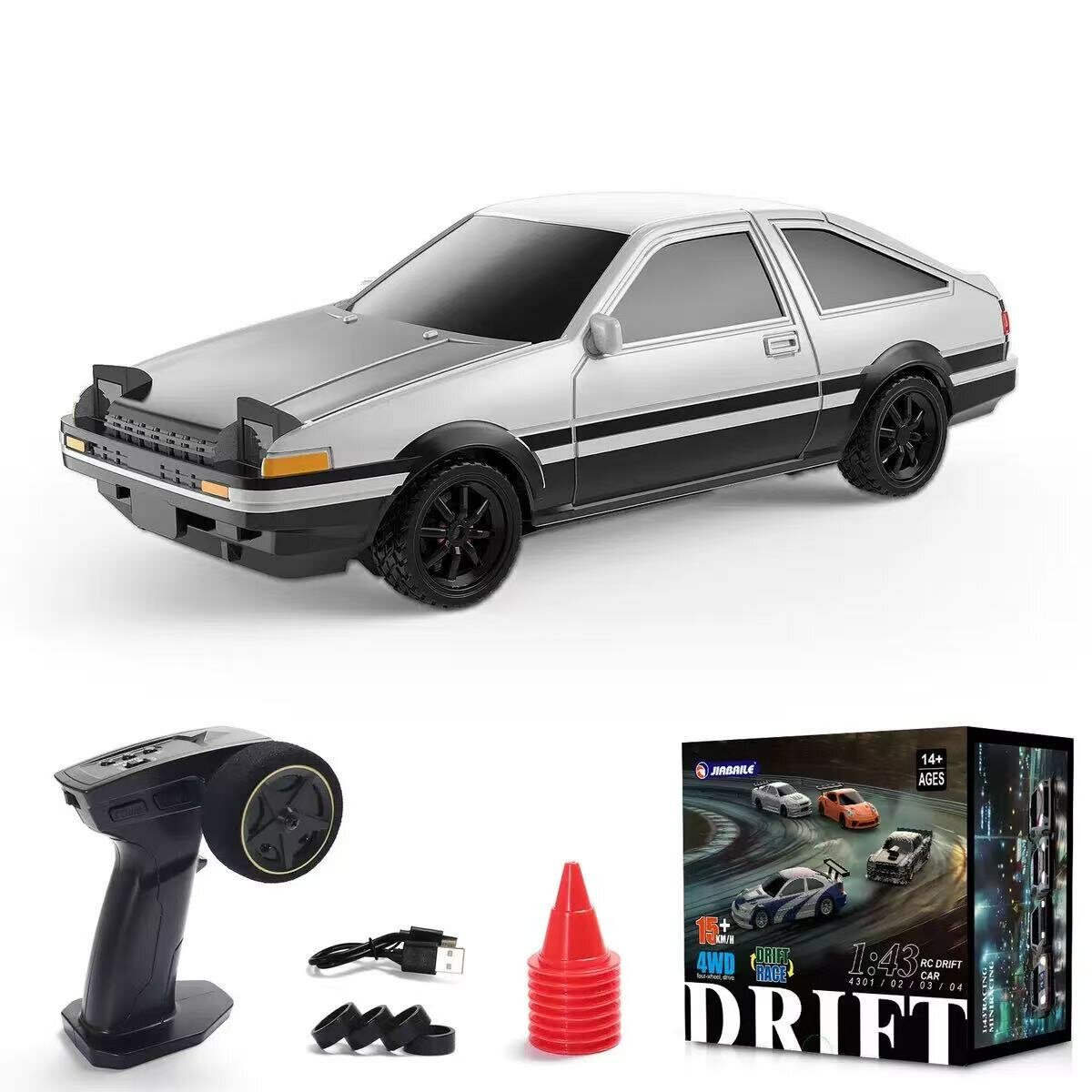 Радиоуправляемый дрифт-кар RC 1/43, silver
