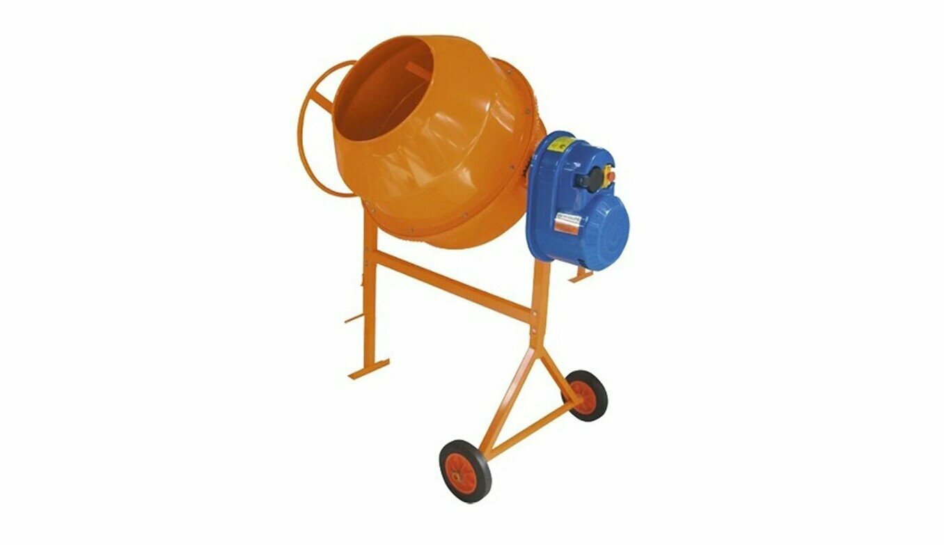 Бетоносмеситель "Строймаш" СБР-170А, чугунный венец, 1кВт, 170л
