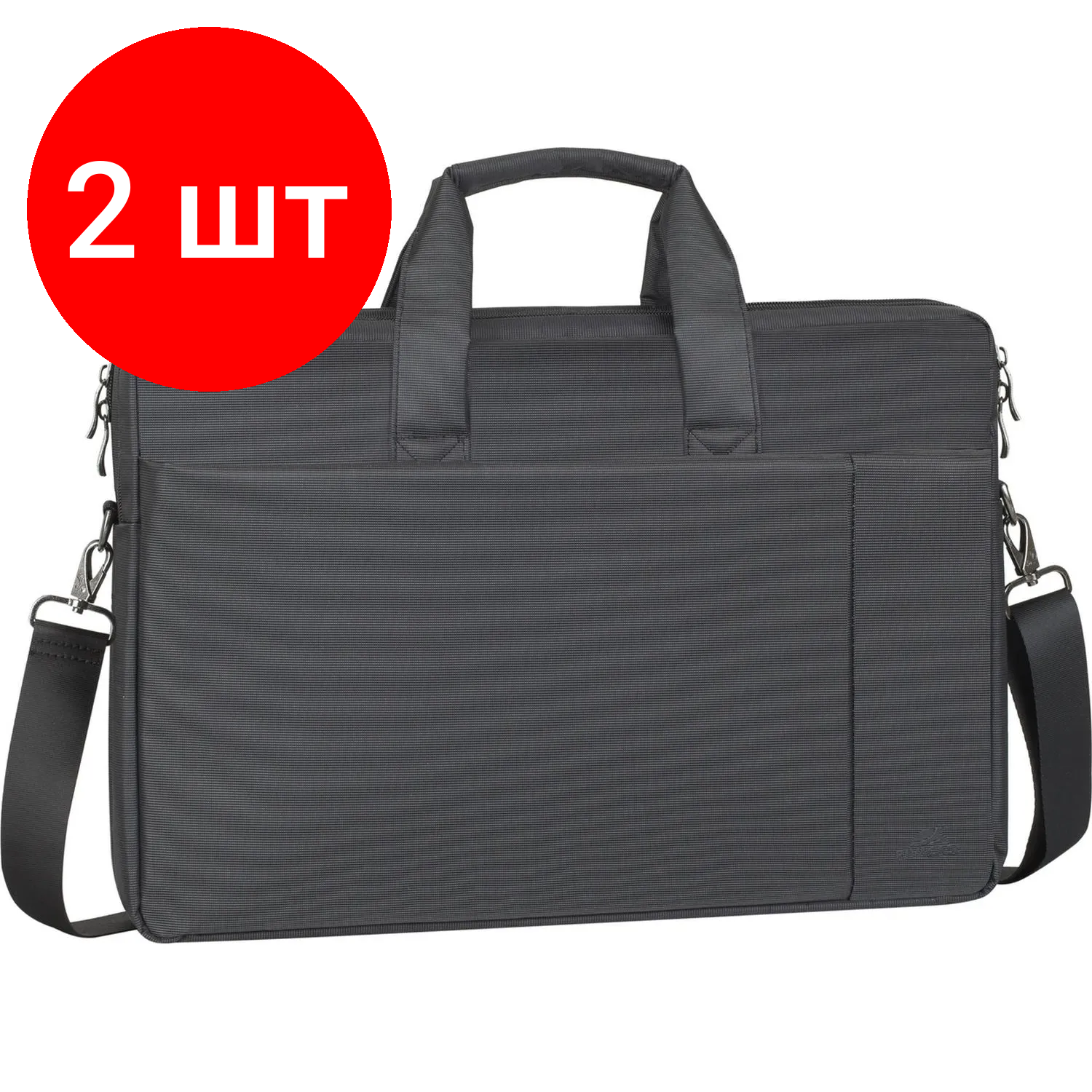 Комплект 2 штук, Сумка для ноутбука RIVACASE 8257 black 17.3/6