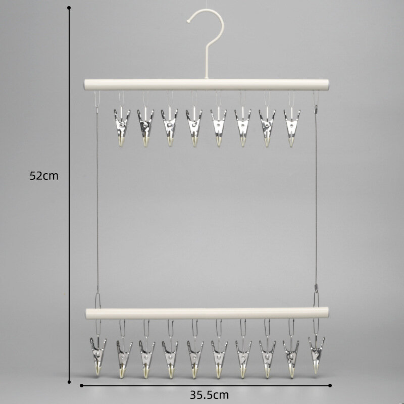 Двухслойный зажим для шляп, стойка для хранения, крючок для гардероба, вязаная шляпа, многофункциональный зажим, зажим для нижнего белья, зажим для носок в общежитии