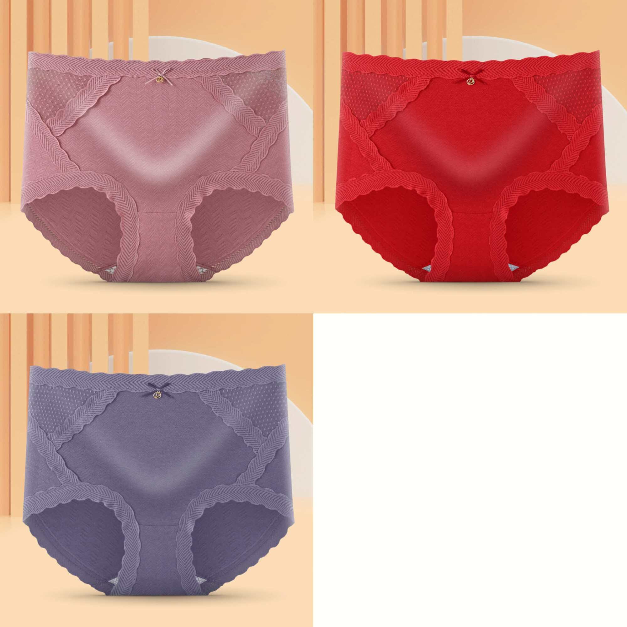 Женское нижнее белье больших размеров для полных женщин 100kg года, экстра-большие хлопковые, высокие, дышащие, сексуальные кружевные, антибактериальные, полностью хлопковые трусики для женщин