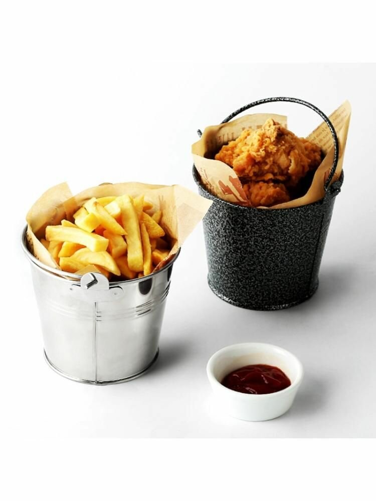 (1 шт.) Ретро-посуда, бургер, картофель фри, тарелка для закусок, корзина для фаст-фуда-корзина для картофеля фри основного цвета