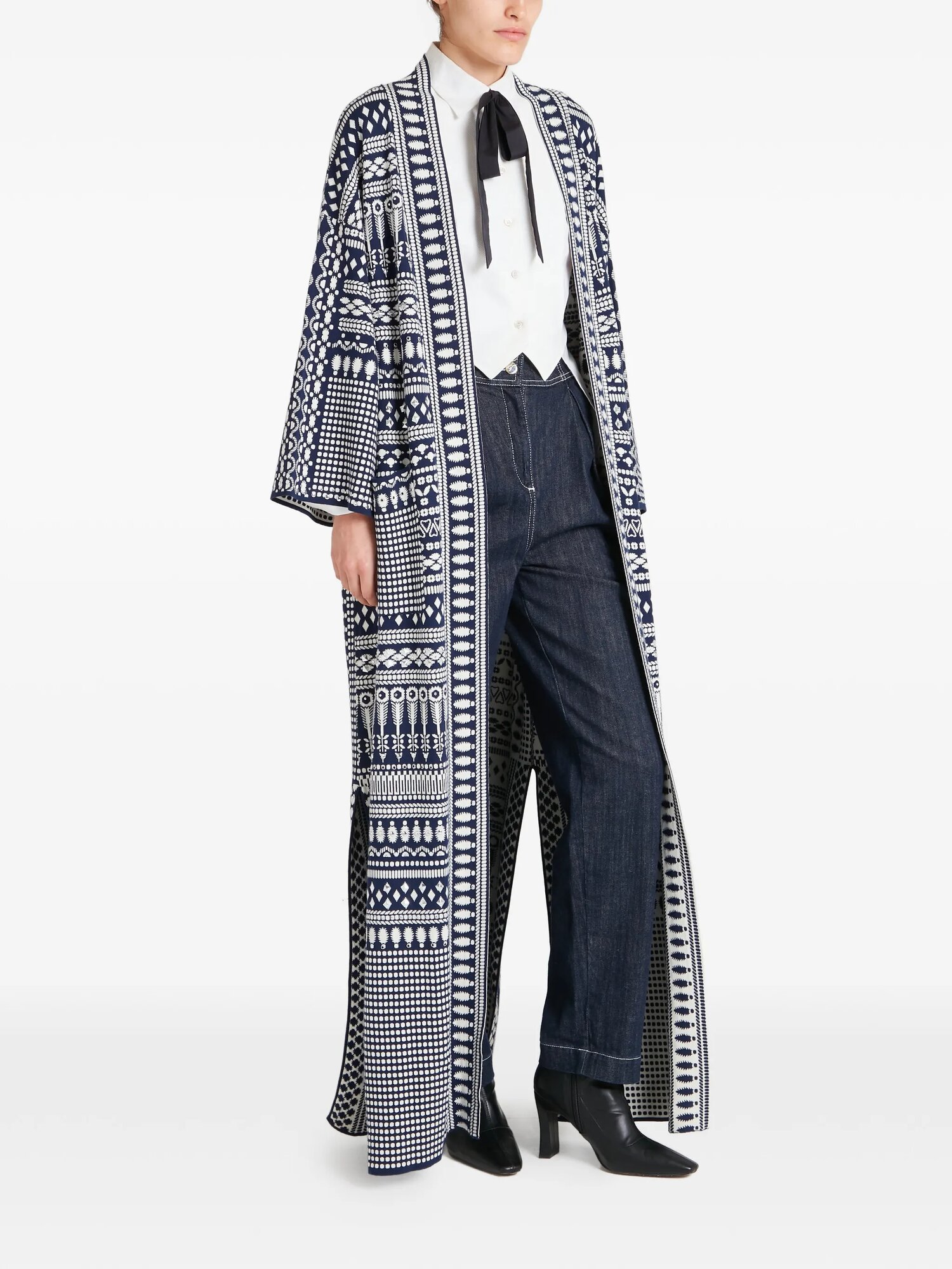 Пальто Temperley London Tlalli, размер 16, blue — фото 1