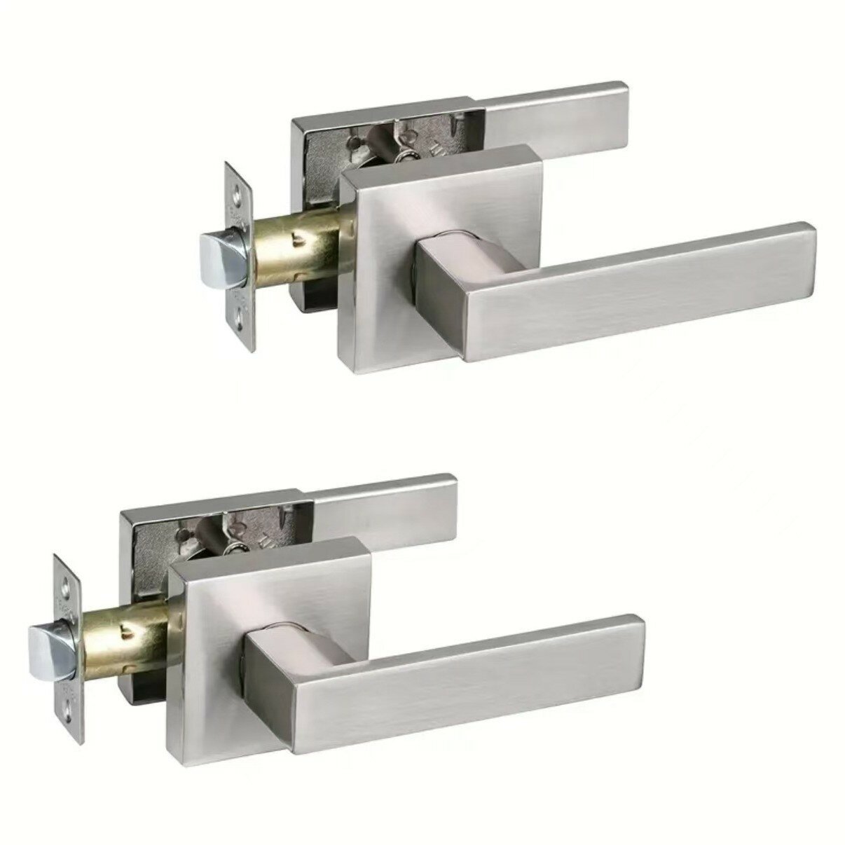 2025 Американский тяжелый трехрычажный замок для ванной, балкона, туалета, безключевой дверной замок, специально разработанный для внешней торговли, трехрычажный замок