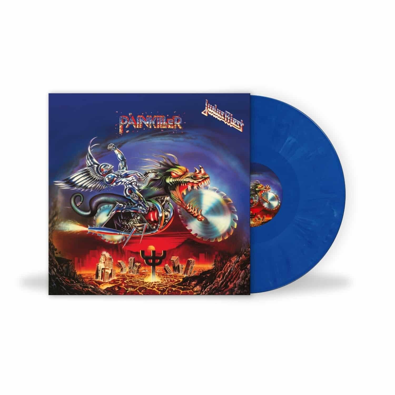 Judas Priest. Painkiller (LP/Blue Marble Vinyl/Reissue/Виниловая пластинка)