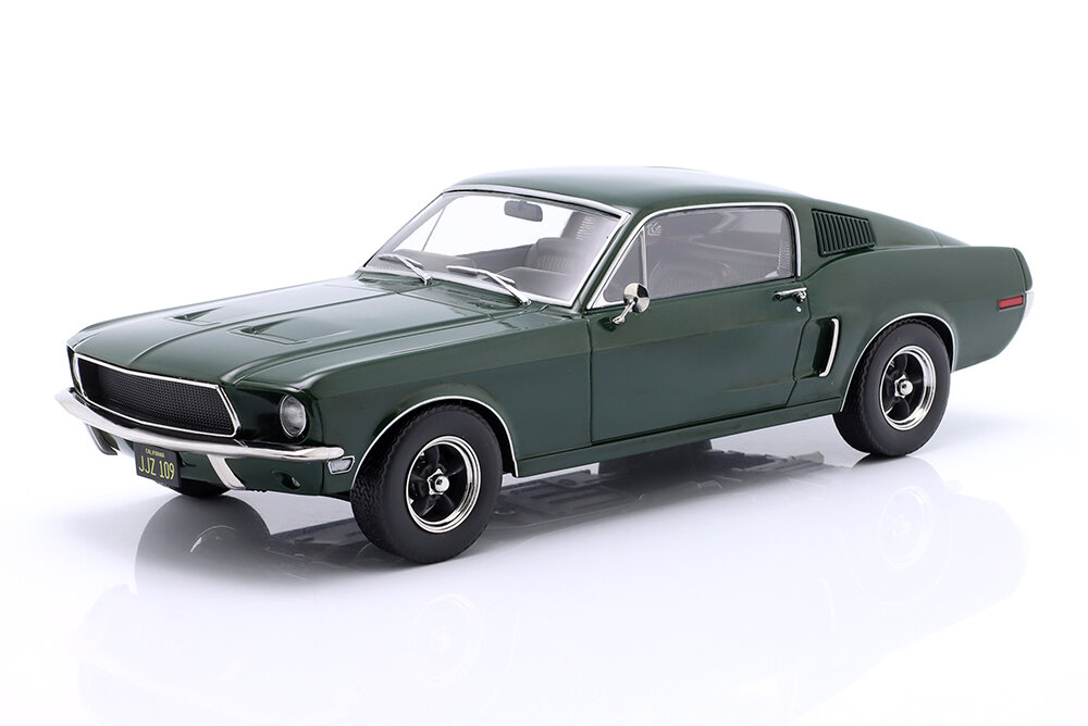 Модель коллекционная KK-SCALE Ford mustang gt fastback bullitt 1968 dark green
