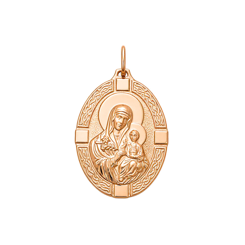 подвеска из красного золота