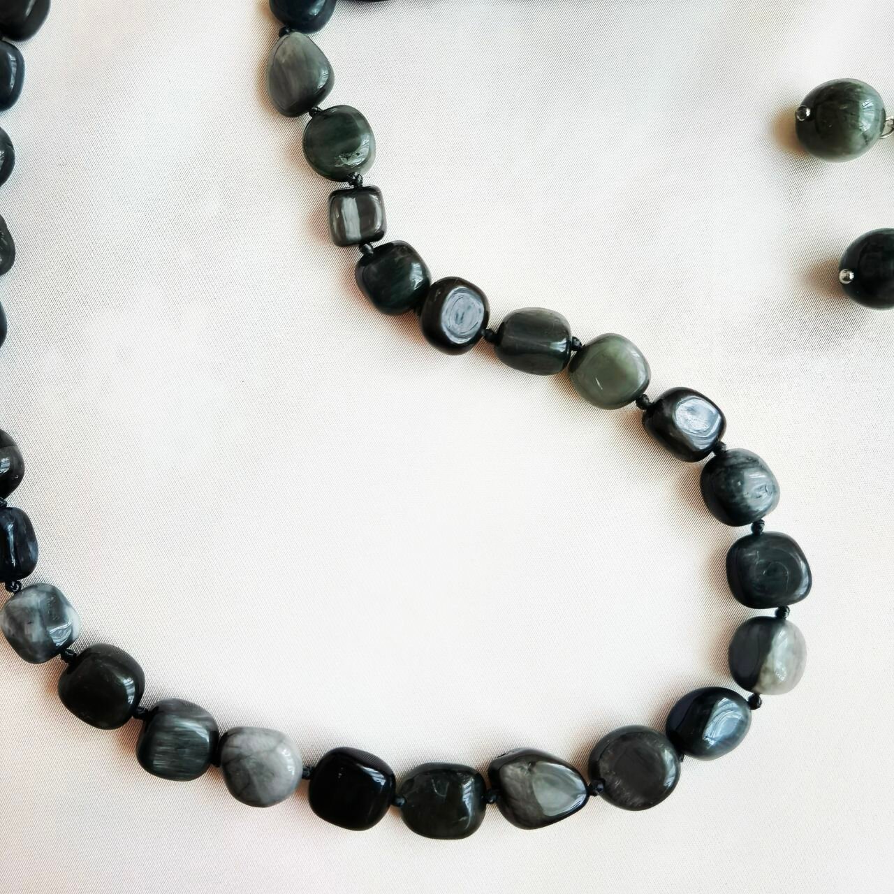 Серьги, хризоберилл, кошачий глаз