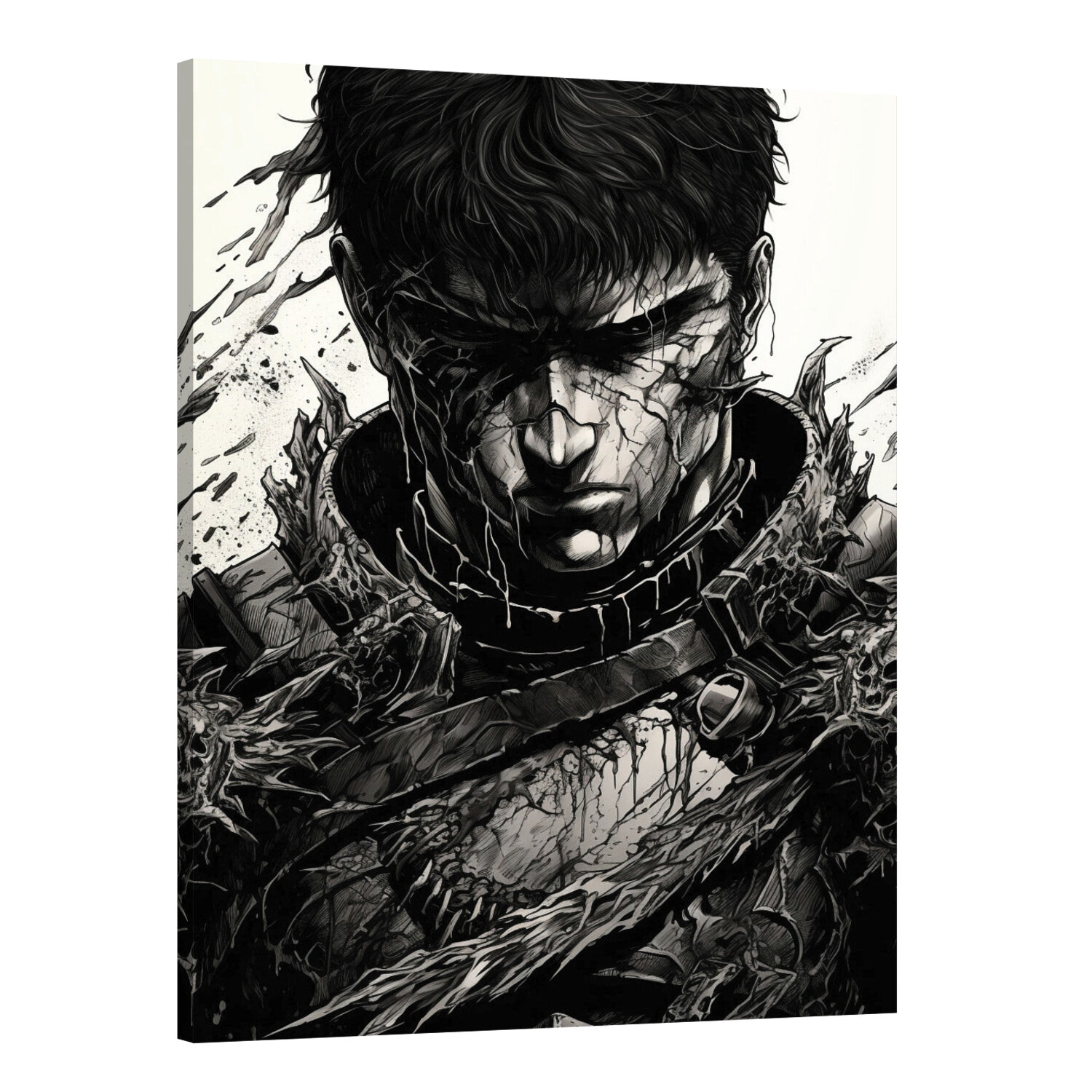 Интерьерная картина 50х70 "Берсерк: Меч и кровь"