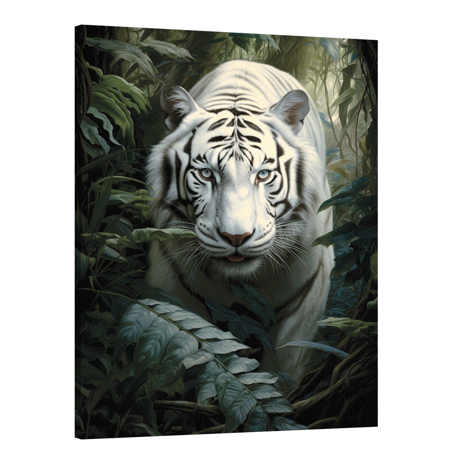 Интерьерная картина 50х70 "Белый тигр"