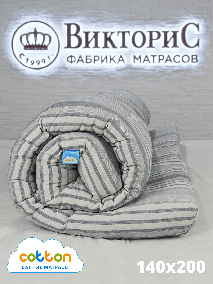 Матрас ватный ВикториС ТИК 140x200 см