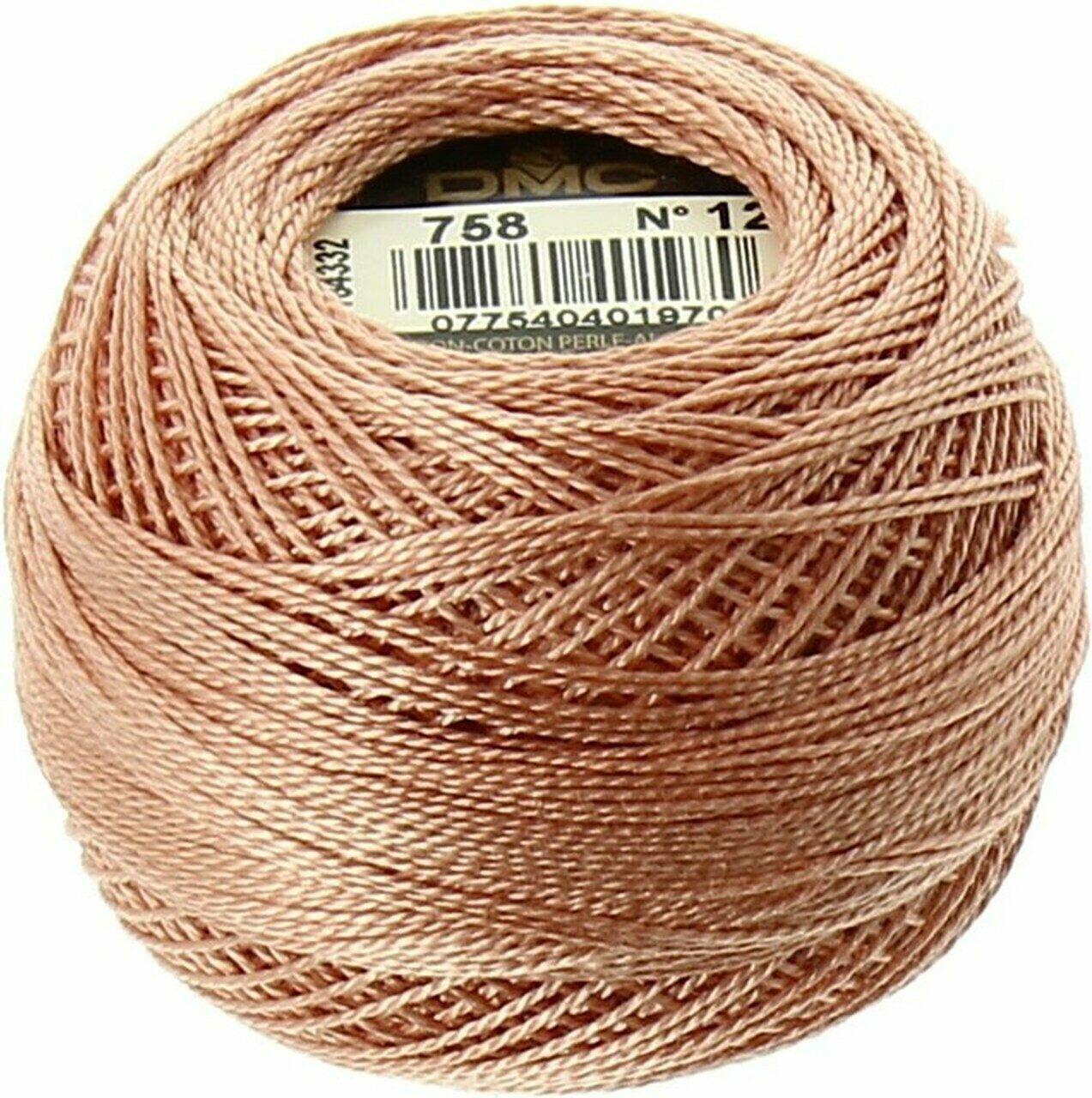 Нитки для вышивания DMC PEARL COTTON (Артикул 116, № 12, цвет: 758 Очень Легкий Терракотовый, 10 гр. / 120 м.)