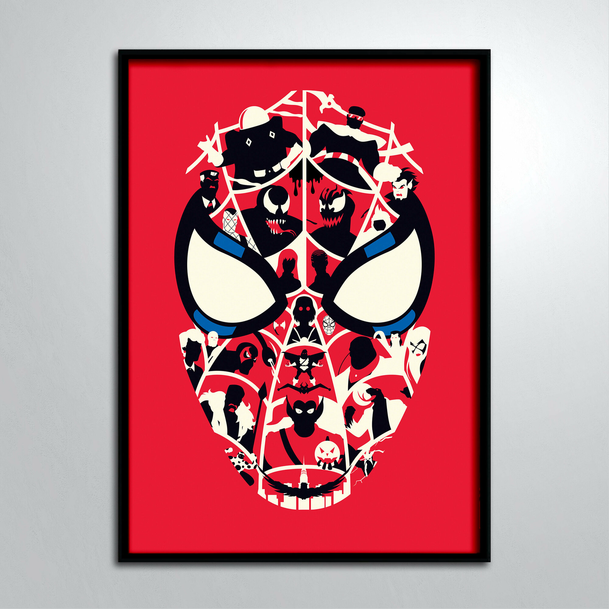 Постер без рамы/Marvel’s Spider-Man Человек-паук все Злодеи ART