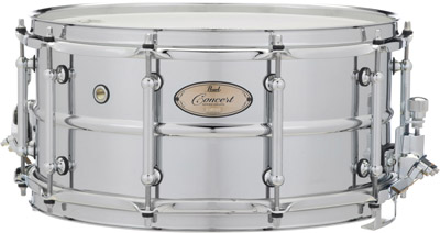 Snare drum Pearl CRS1465 - Orchestral 14x6.5 inch Concert series 6-ply maple snare drum with strings of two types.