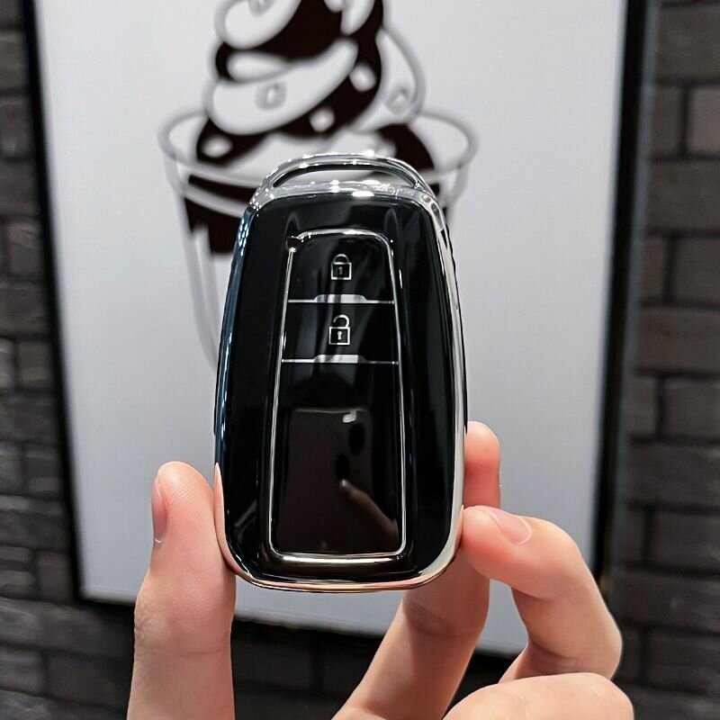 Чехол для автомобильного ключа Toyota Camry Corolla Rav4 Prado на 2 кнопки