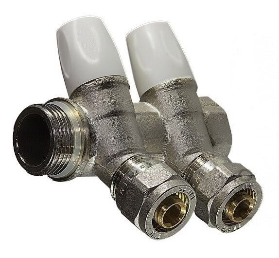 TIM Коллектор 45° регулируемый 1" г/ш х 16ц - 2 выхода MR135N-1-C-2