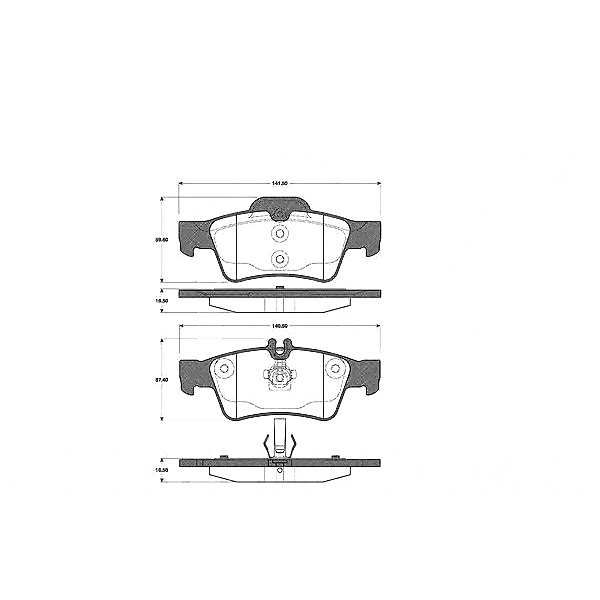 NK 223353 (0004230230 / 0034205120 / 0044204420) колодки дисковые задние\ mb w211 / s211 2.0-2.4 / 2.0cdi-2.7cdi / sl r230 5.0 /