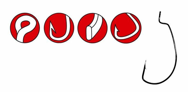 Крючок Gamakatsu Hook Worm Offset EWG NS №01