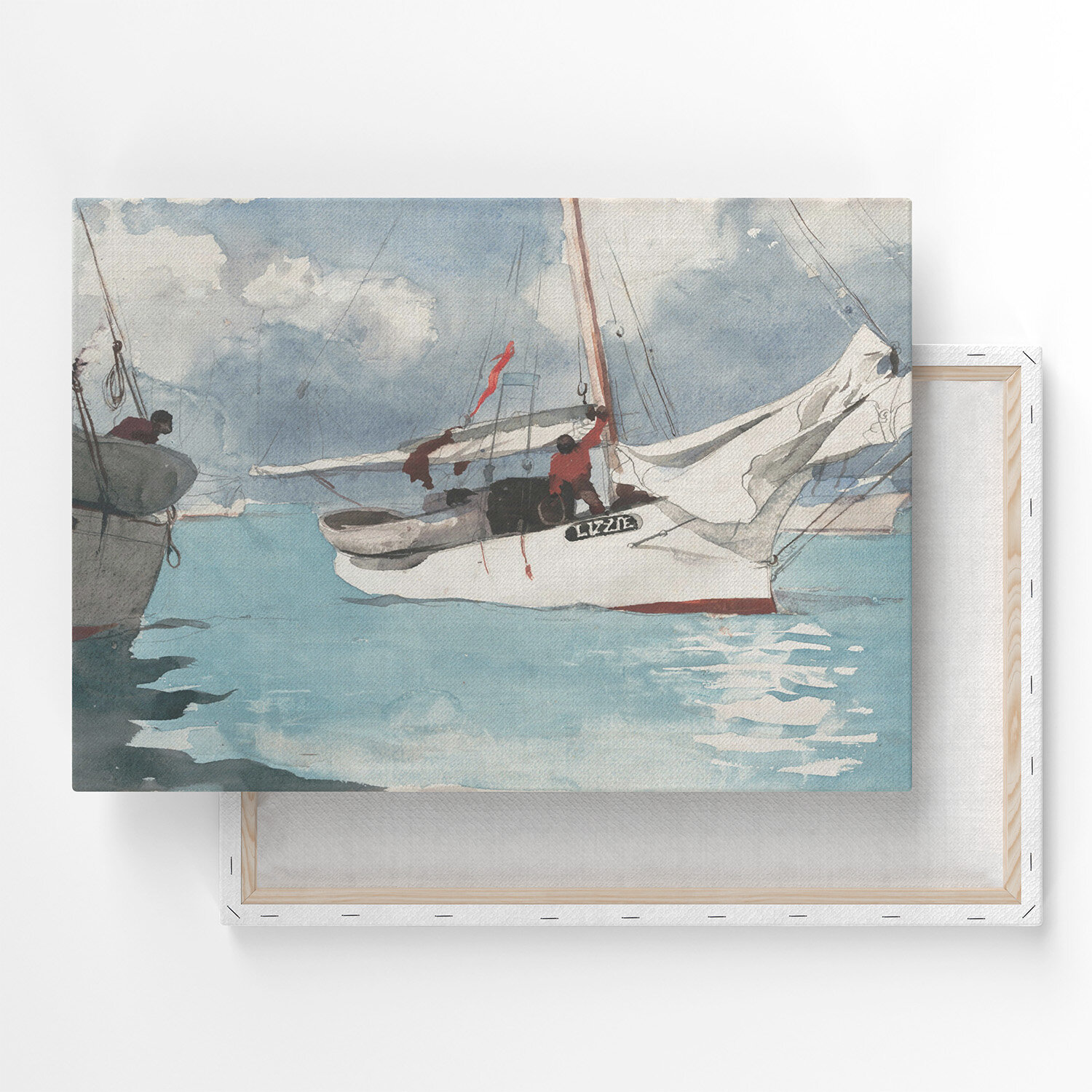 Картина на холсте, репродукция / Уинслоу Хомер - Fishing Boats, Key West / Размер 30 x 40 см