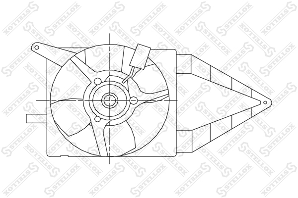 Вентилятор охлаждения Opel Vectra A Stellox 29-99246-SX