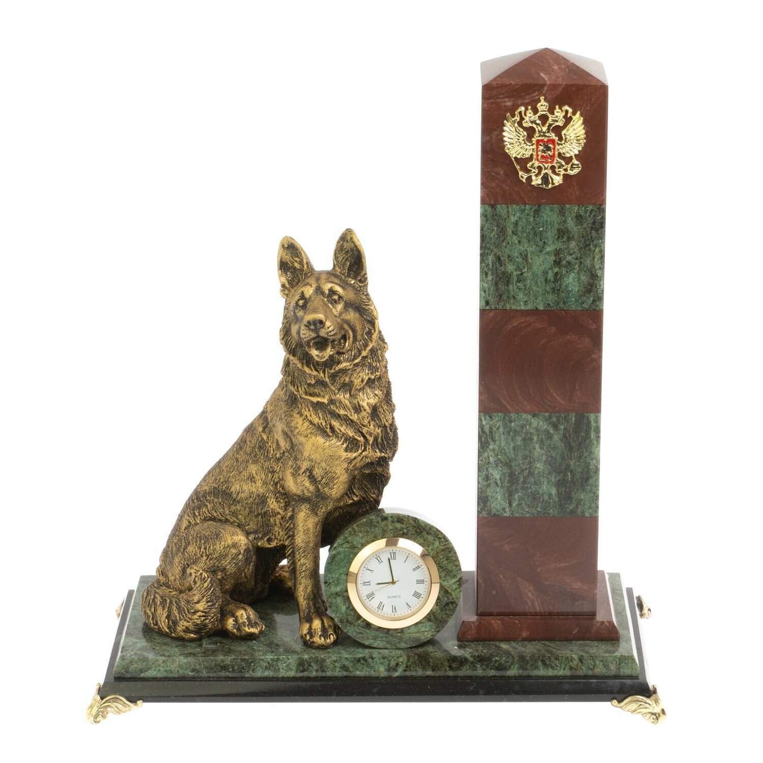 Подарочные часы из камня "Пограничный столб"