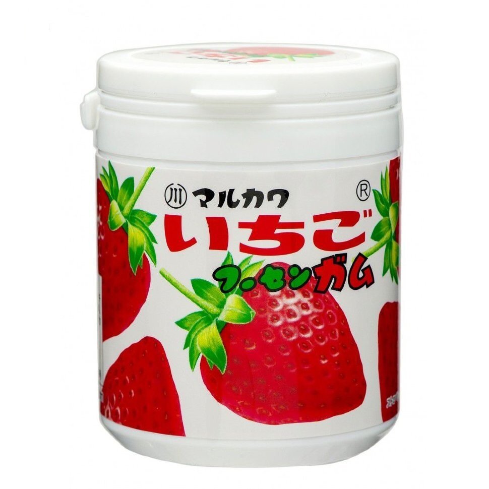 Жевательная резинка Marukawa Marble Strawberry со вкусом клубники, 80 шариков, 130 гр