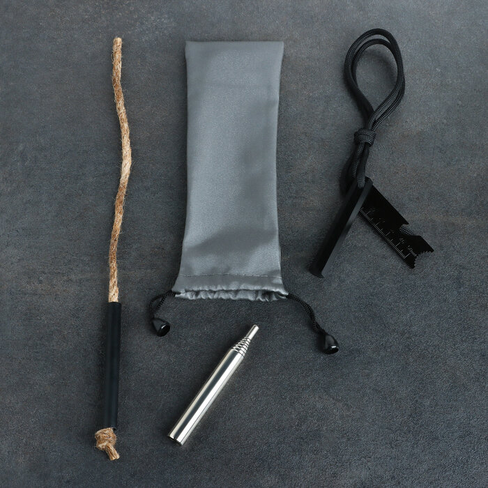 Набор туристический для розжига «Искра»: огниво, фитиль