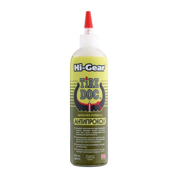 Автохимия HI-GEAR HG5312 Hi-Gear Tire Doc Антипрокол для шин 360 мл