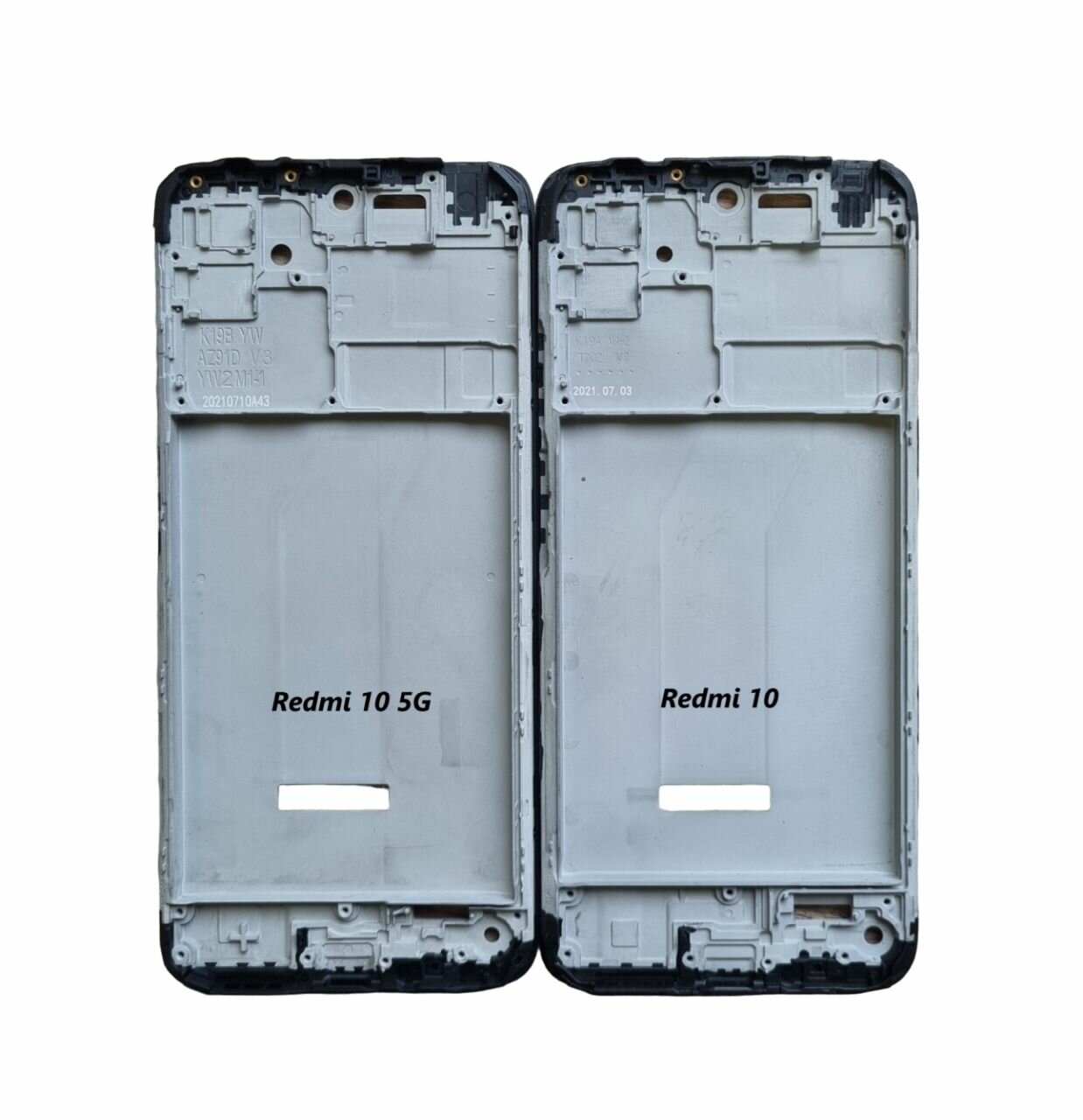 Рамка дисплея для Xiaomi Redmi 10 5G, черная