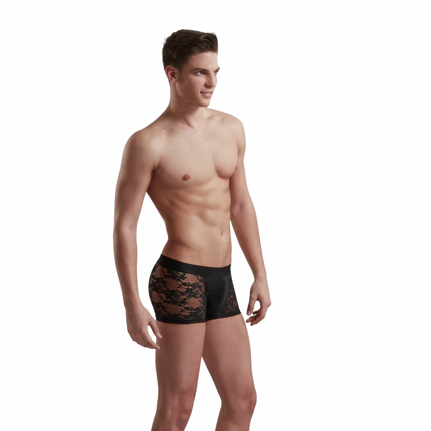 Мужские трусы-хипсы с кружевом Doreanse Black Lace. Цвет - черный. Производитель - Doreanse