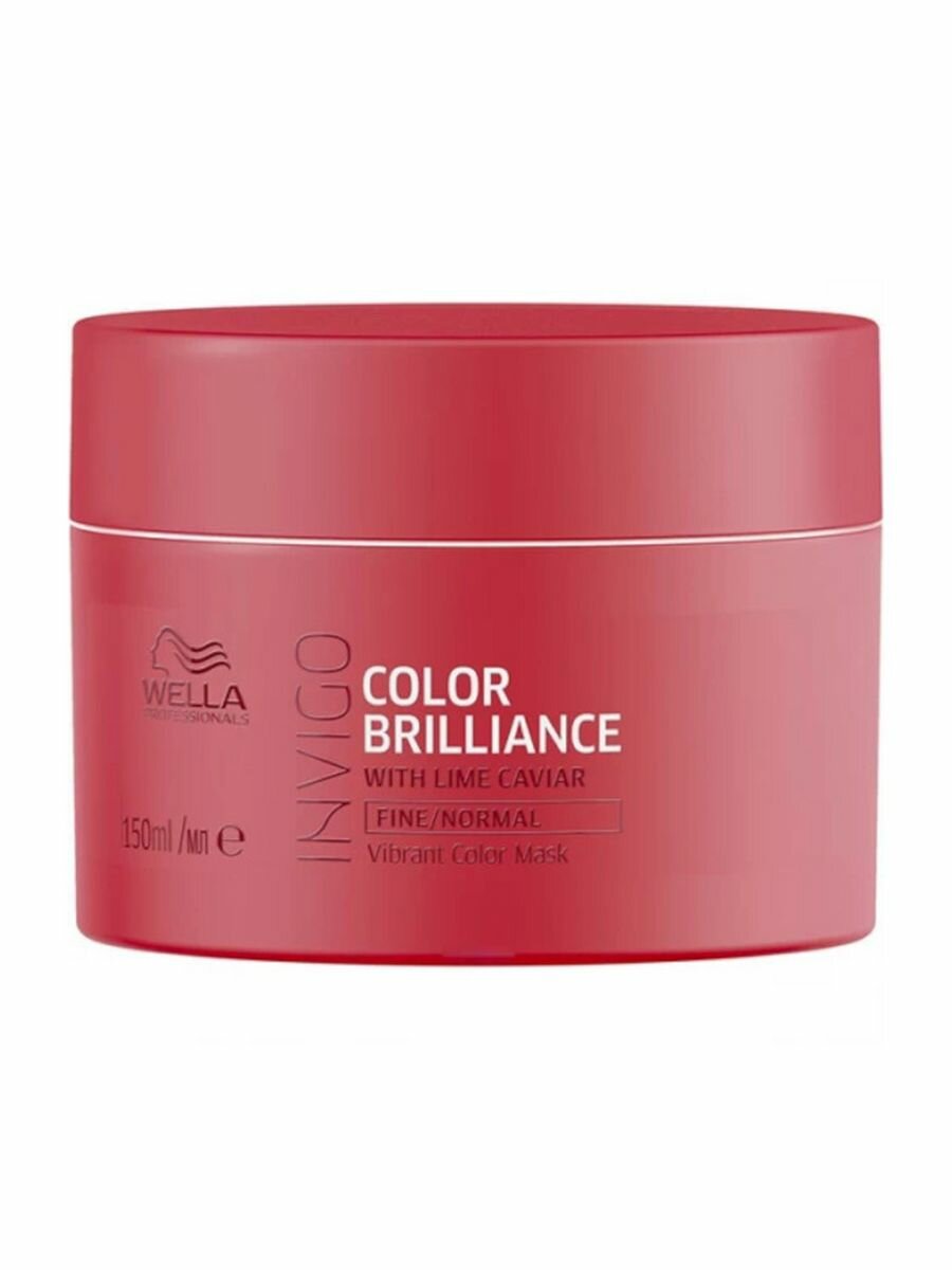 Маска для волос COLOR BRILLIANCE Wella Professionals для защиты цвета окрашенных нормальных и тонких волос, 150 мл