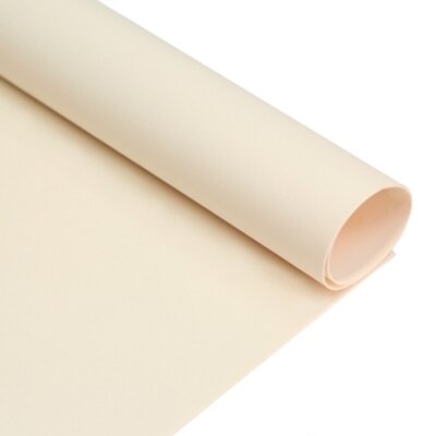 Фоамиран для творчества 1мм велюровый размер 50х50см, айвори (5шт)