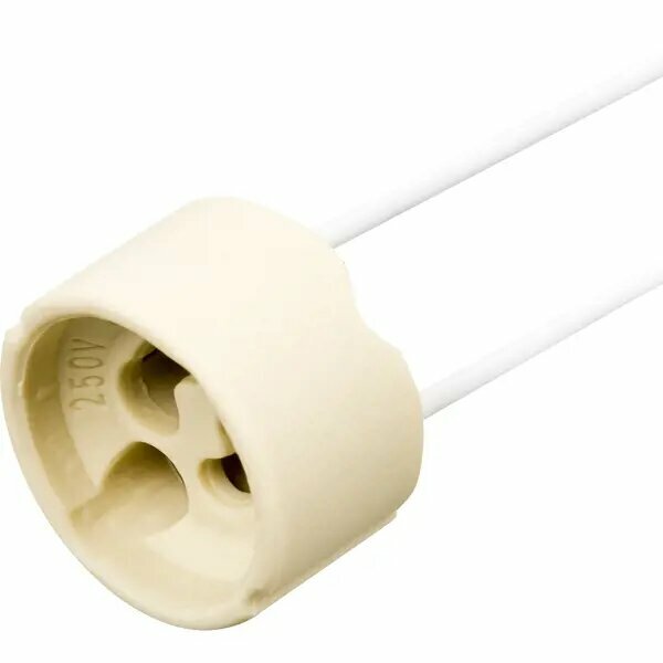 Патрон керамический Uniel GU10 цвет белый