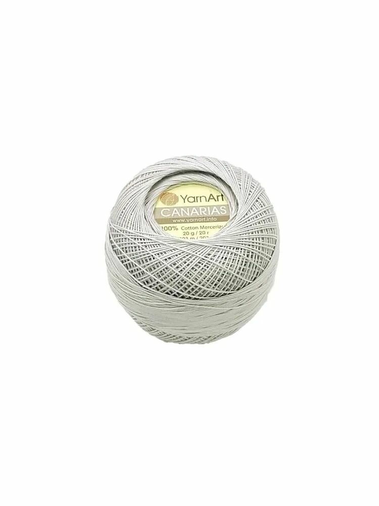 Пряжа "Канарис", цвет: 4920 - Гголубая норка, 1 шт, 100% мерсеризированный хлопок, 20 гр. 203 м.+10