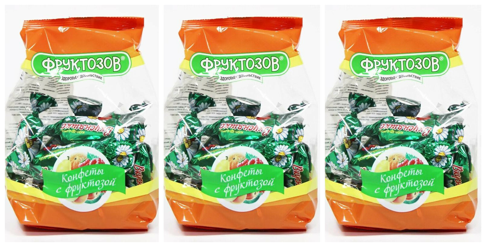 Конфеты Вкусняшка на фруктозе 1кг, 3 уп.