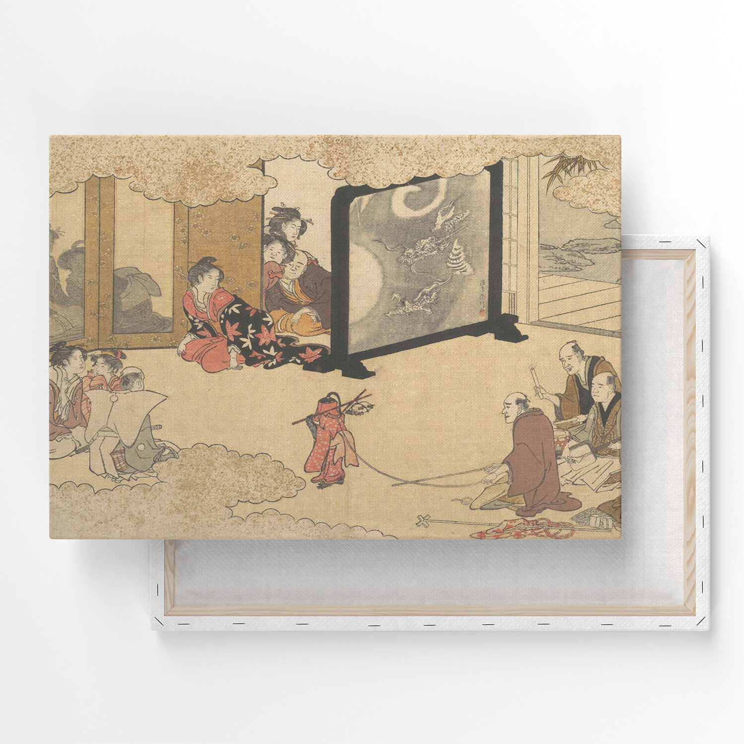 Картина на холсте, репродукция / Китагава Утамаро / Размер 30 x 40 см
