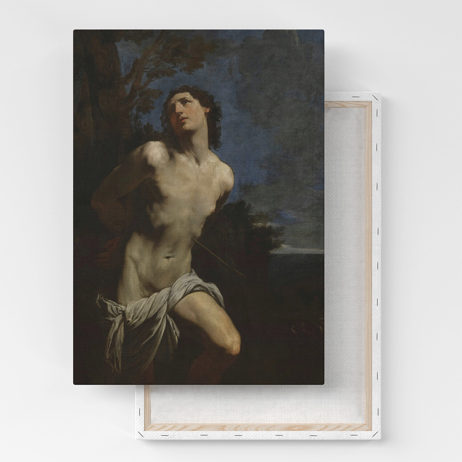 Картина на холсте, репродукция / Гвидо Рени - Saint Sebastian / Размер 80 x 106 см