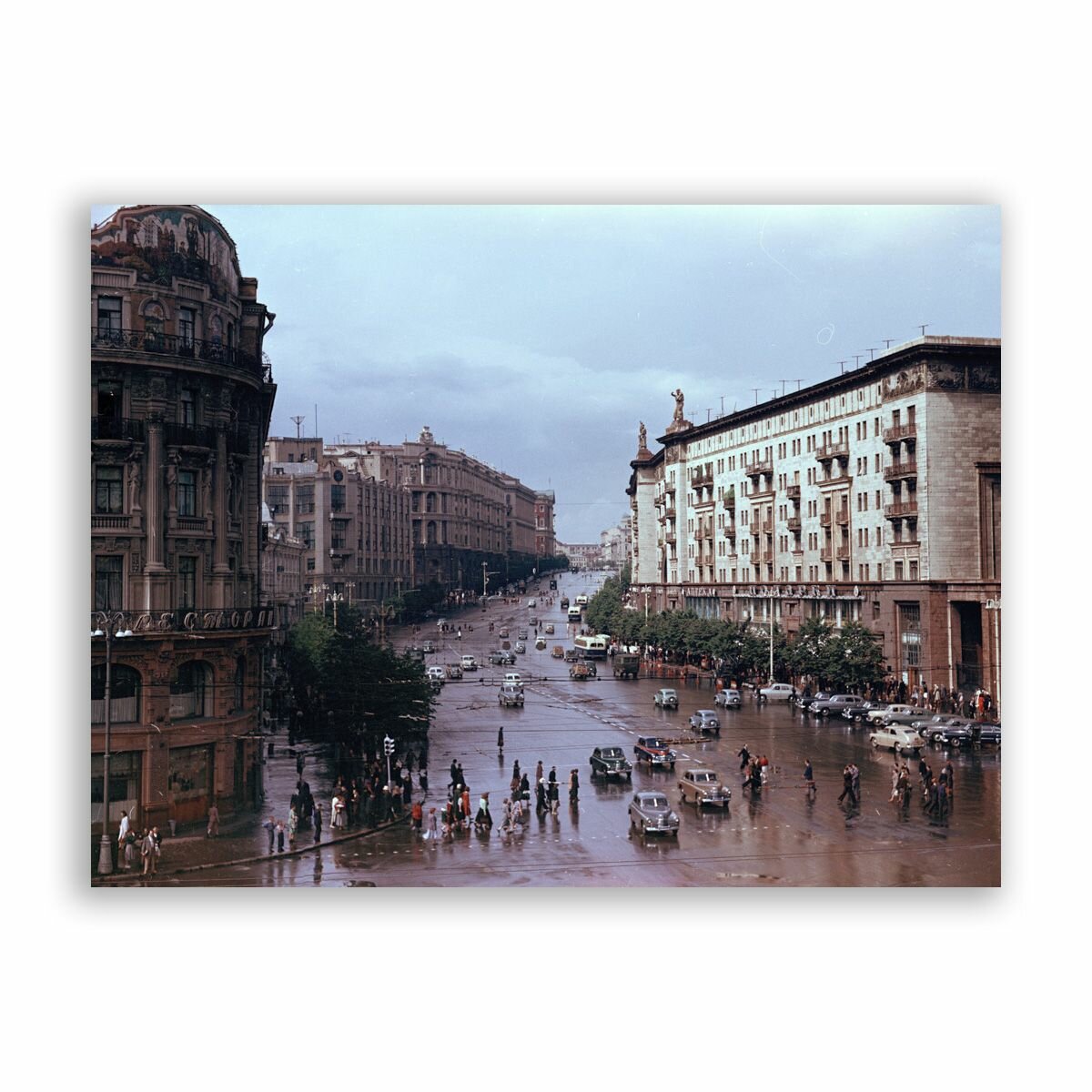 Советский постер, плакат на бумаге / Старая Москва / Размер 30 x 40 см