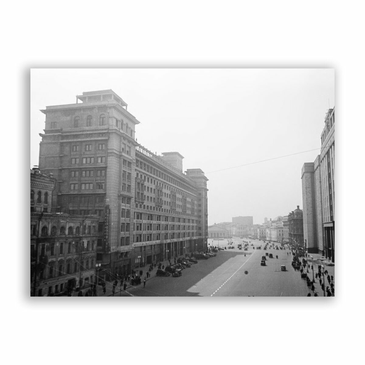 Советский постер, плакат на бумаге / Старая Москва / Размер 40 x 53 см