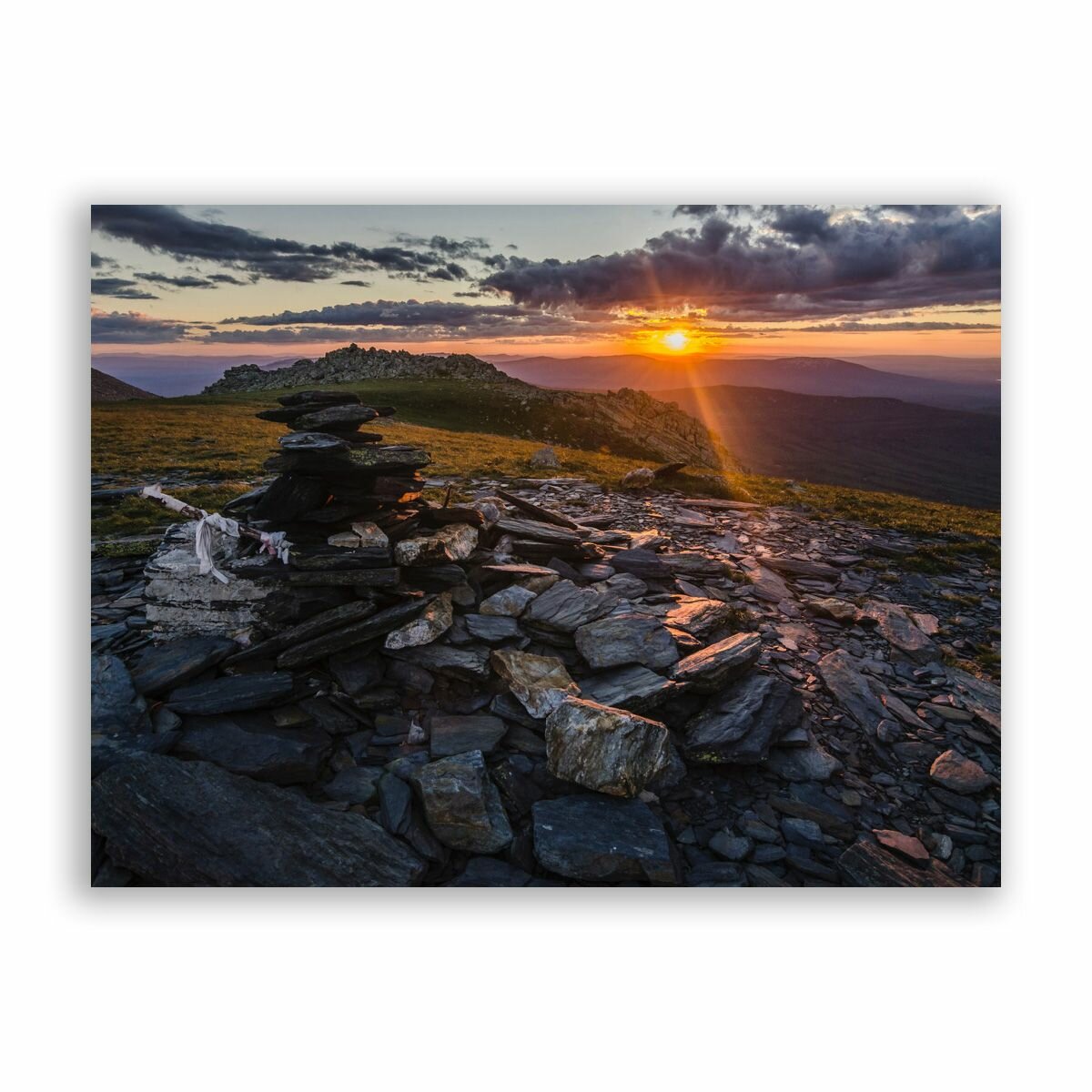 Постер, плакат на бумаге / Природа России - Горы / Размер 40 x 53 см