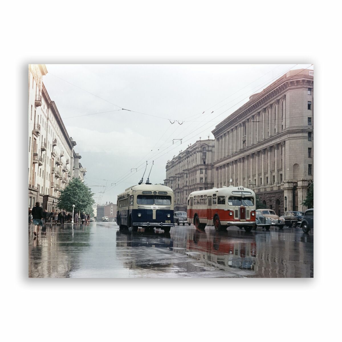 Советский постер, плакат на бумаге / Старая Москва / Размер 40 x 53 см