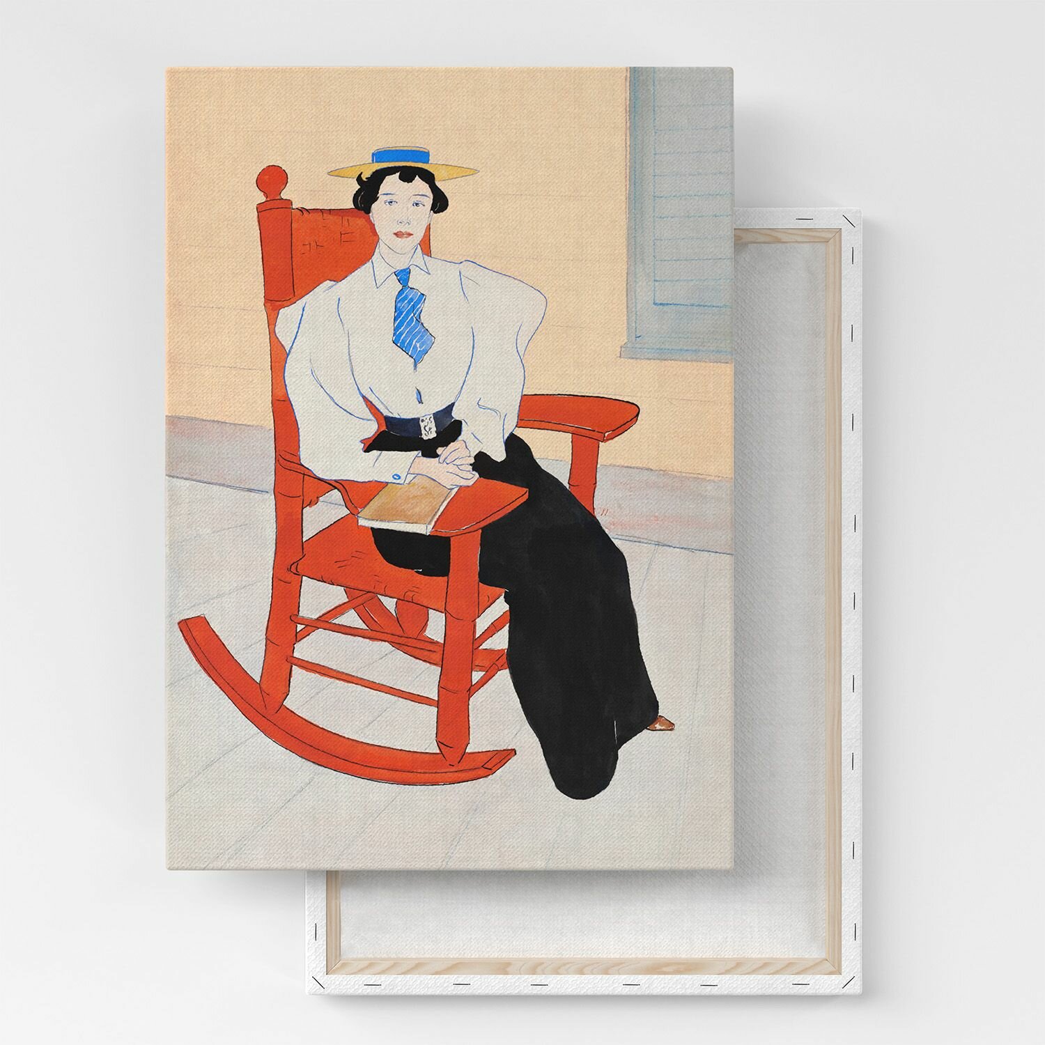 Картина на холсте, репродукция / Эдвард Пенфилд - Young Woman Seated / Размер 30 x 40 см