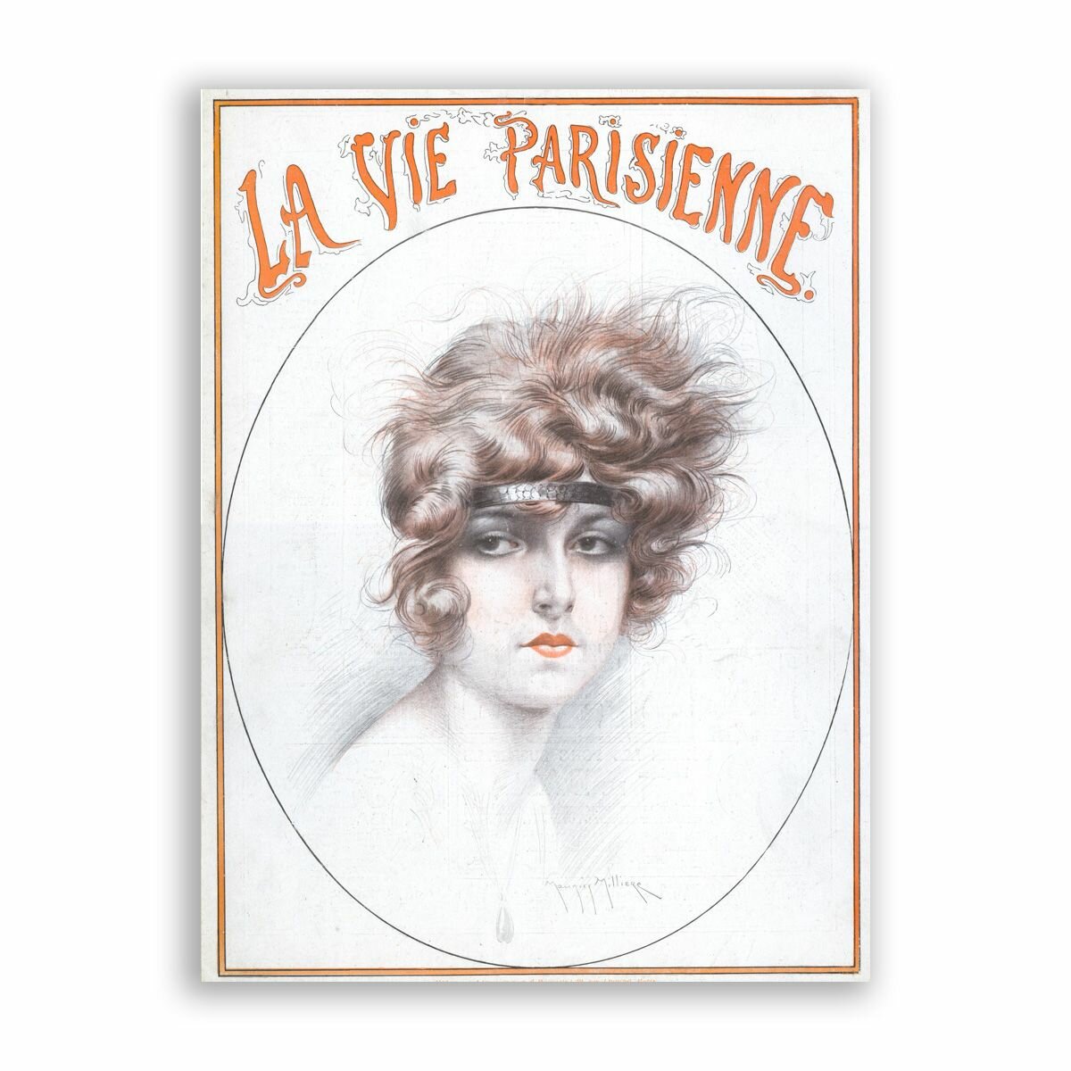 Постер на бумаге в стиле Пин-ап / La Vie Parisienne / Размер 30 x 40 см