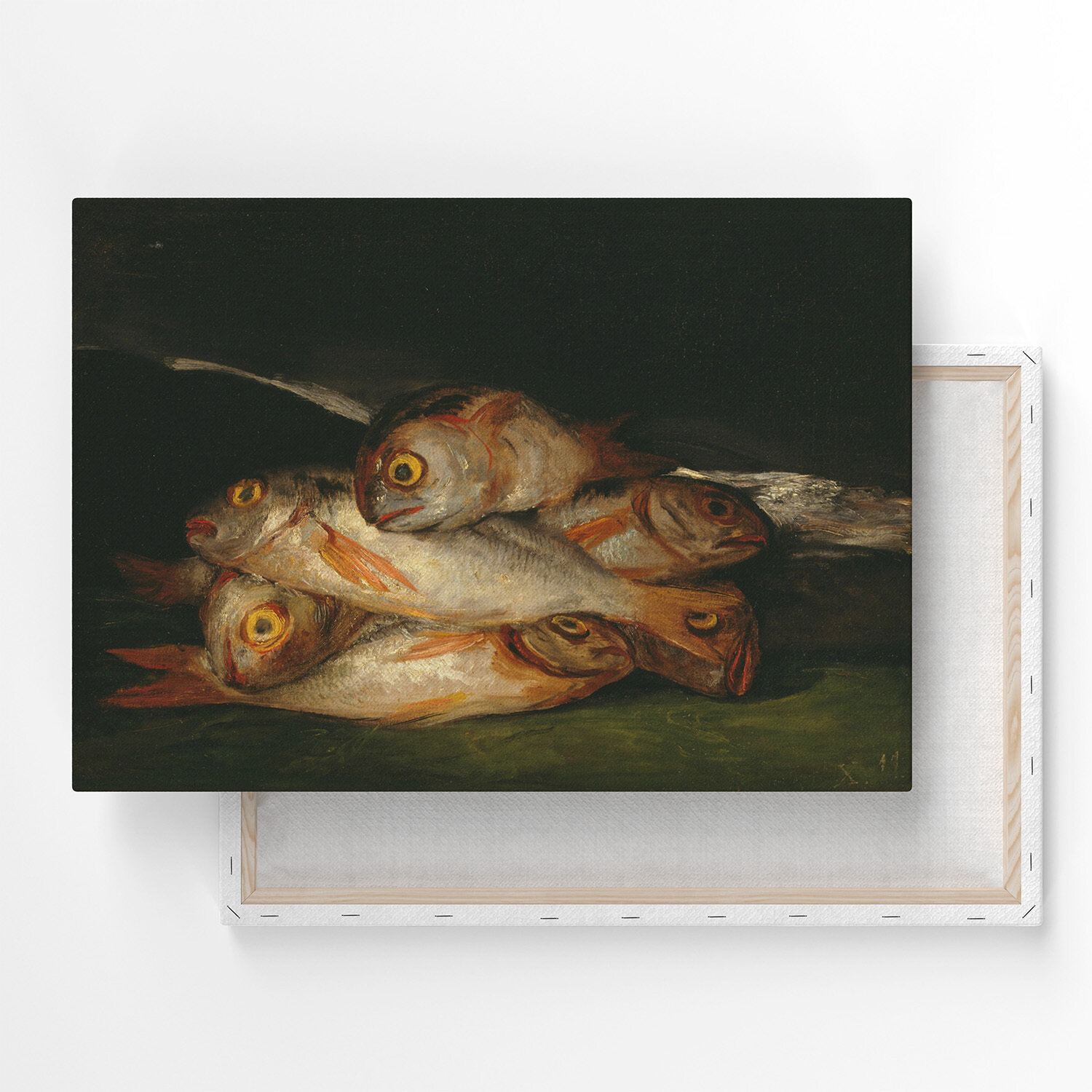 Картина на холсте, репродукция / Франсиско Гойя - Still Life with Golden Bream / Размер 30 x 40 см