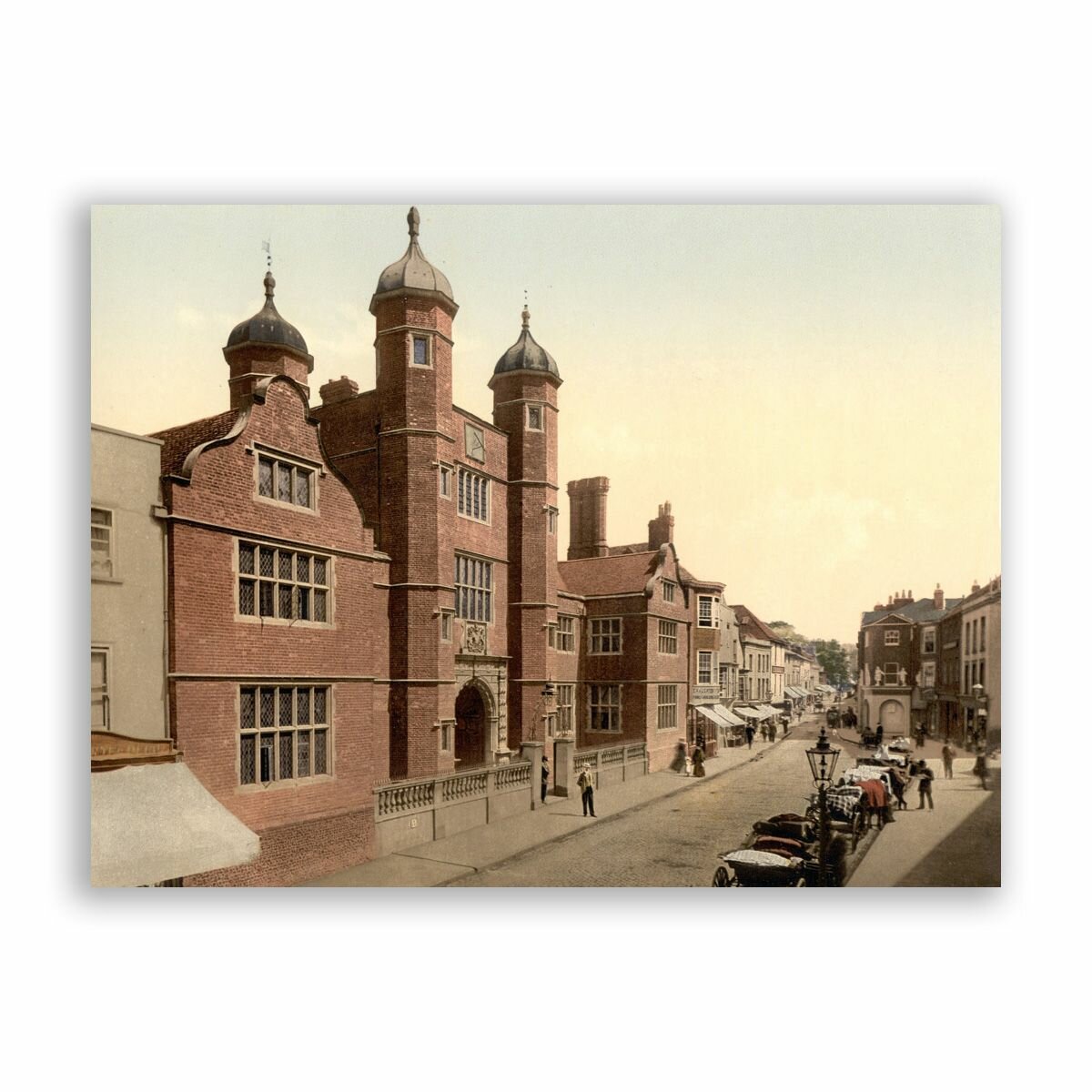 Постер, плакат на бумаге / Abbotts Hospital, Guildford, England / Размер 30 x 40 см