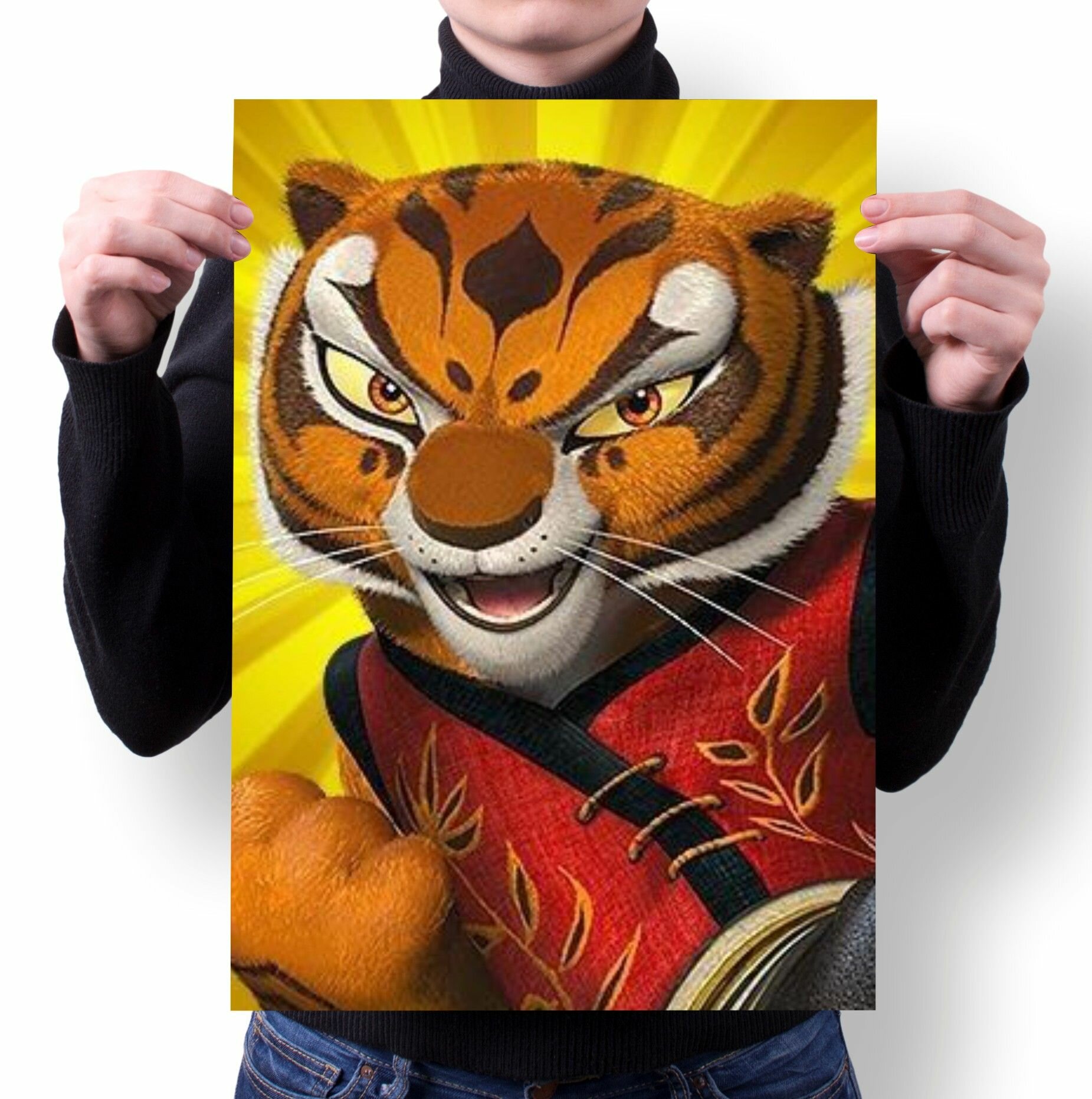 Плакат формата А4 с принтом "Кунг-фу Панда"